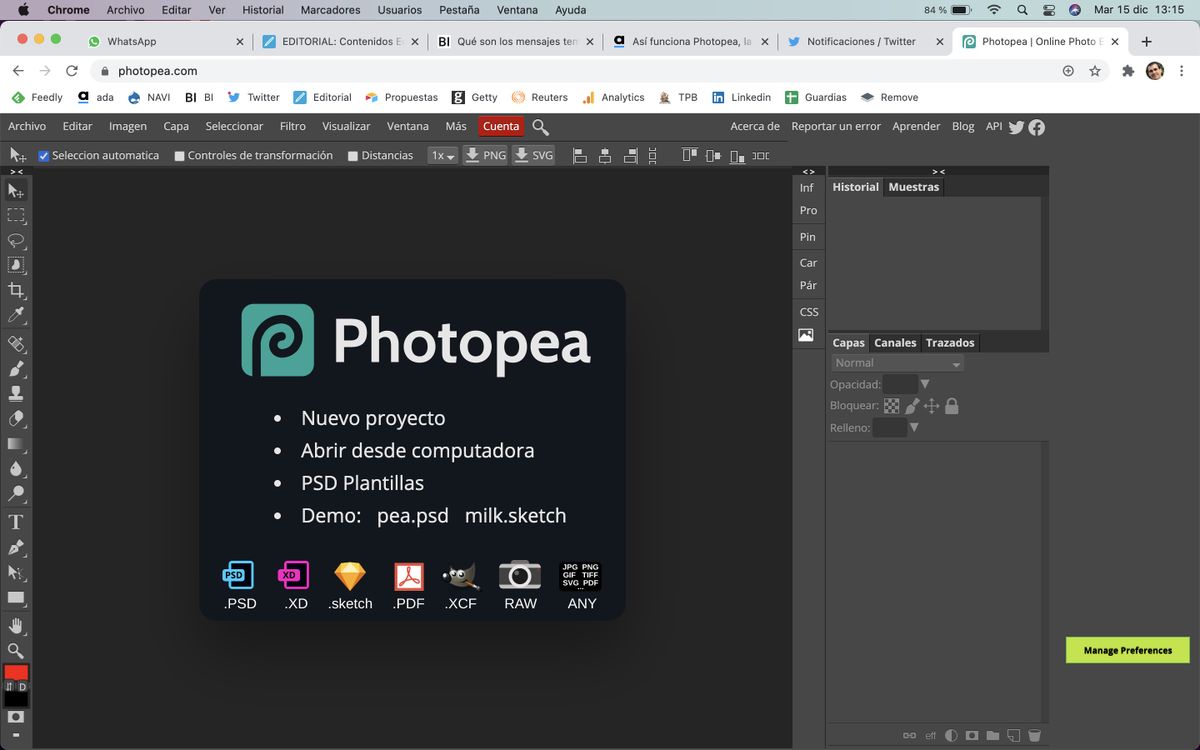 Así funciona Photopea, la mejor alternativa gratuita a Photoshop para ...