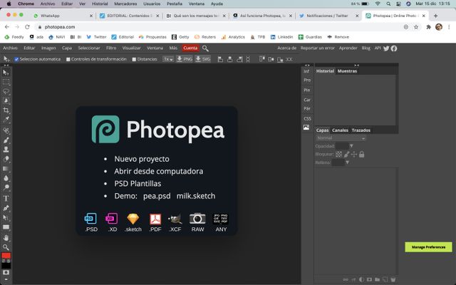 Así funciona Photopea, la mejor alternativa gratuita a Photoshop para ...