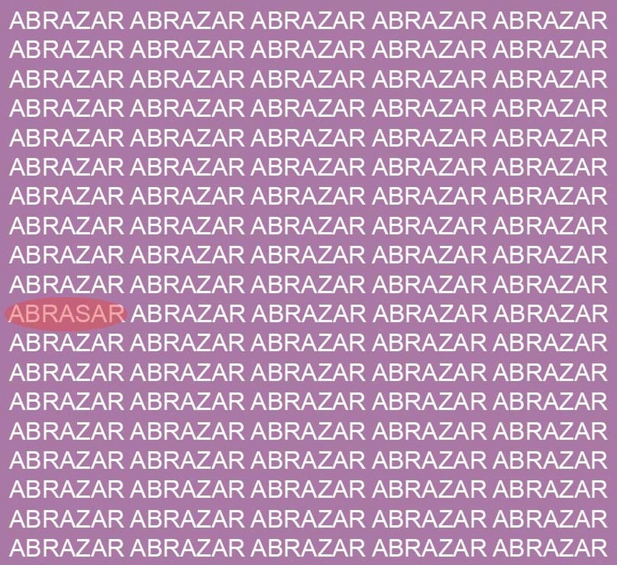 Reto visual: supera el desafío encontrando la palabra 'abrasar' en 10 ...