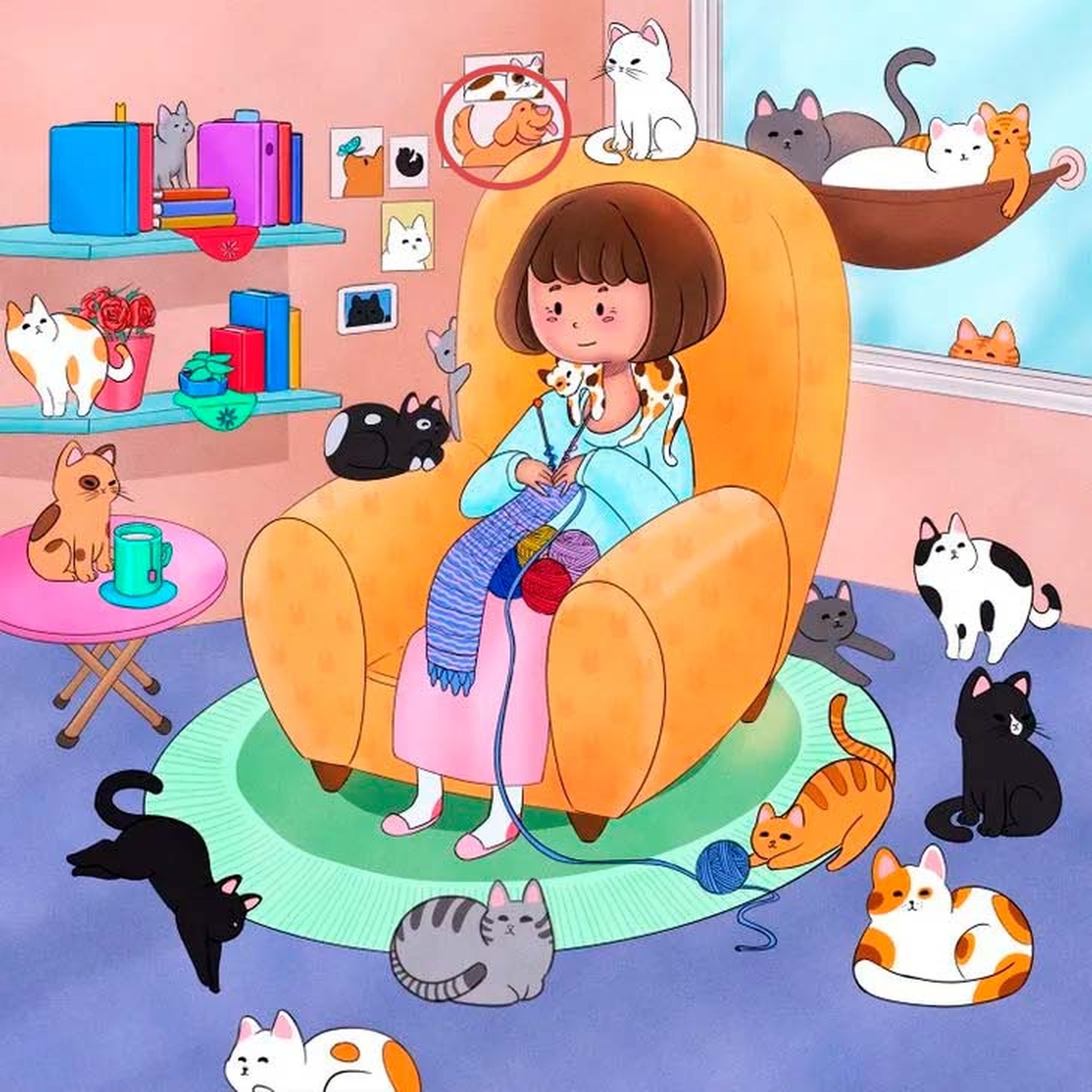 Reto visual: solo el 5% de la gente logra encontrar al perro que se ...