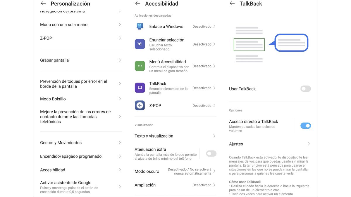 Cómo activar o desactivar TalkBack en Android