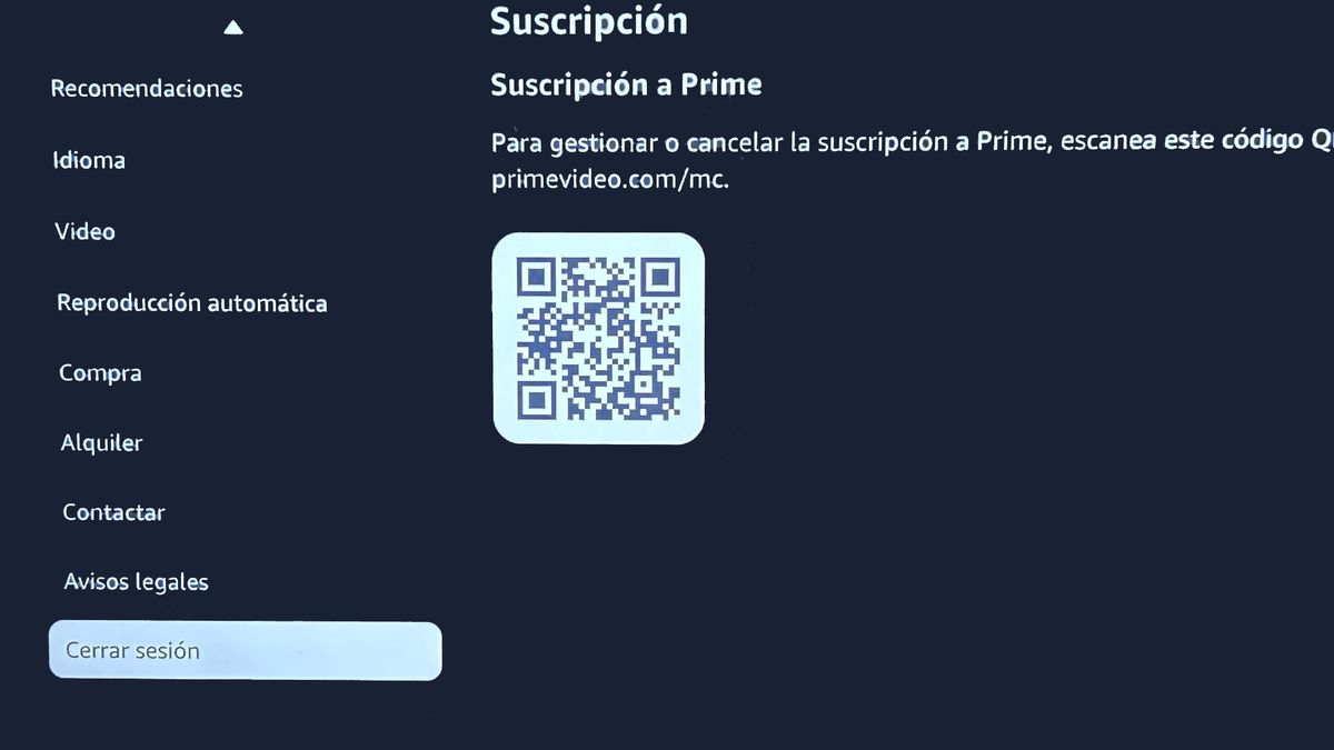 Cómo cerrar sesión en Prime Video