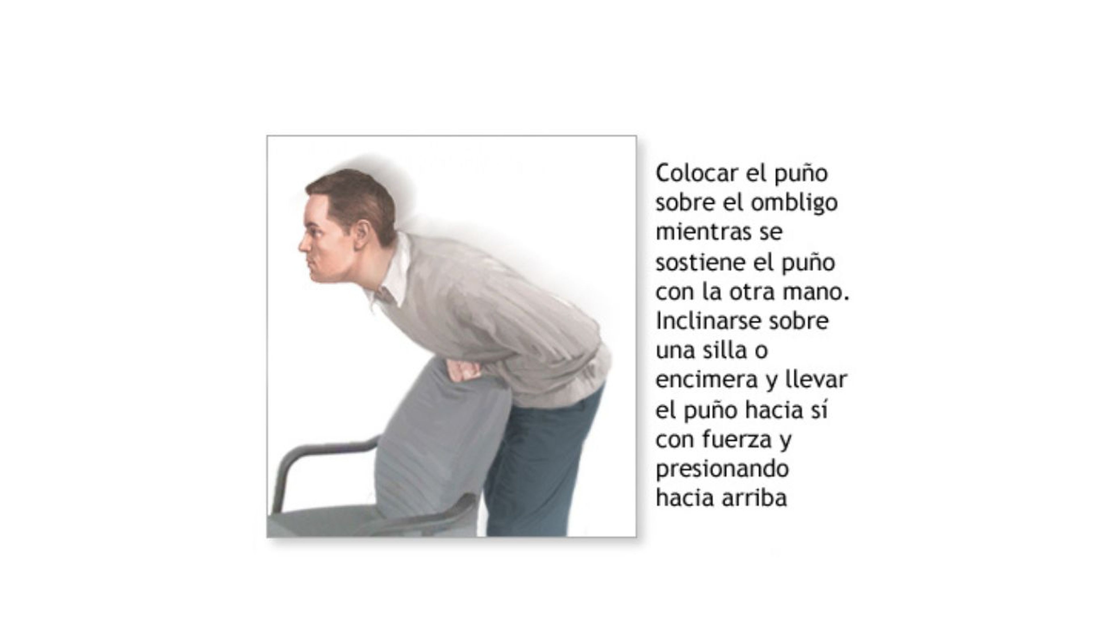 Cómo hacerte la maniobra de Heimlich a ti mismo si te atragantas ... Cómo hacerte la maniobra de Heimlich a ti mismo si te atragantas ...