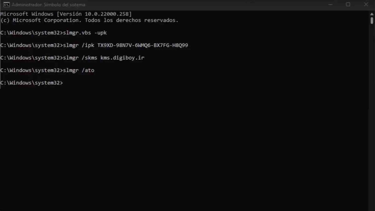 Cómo activar Windows con comandos CMD